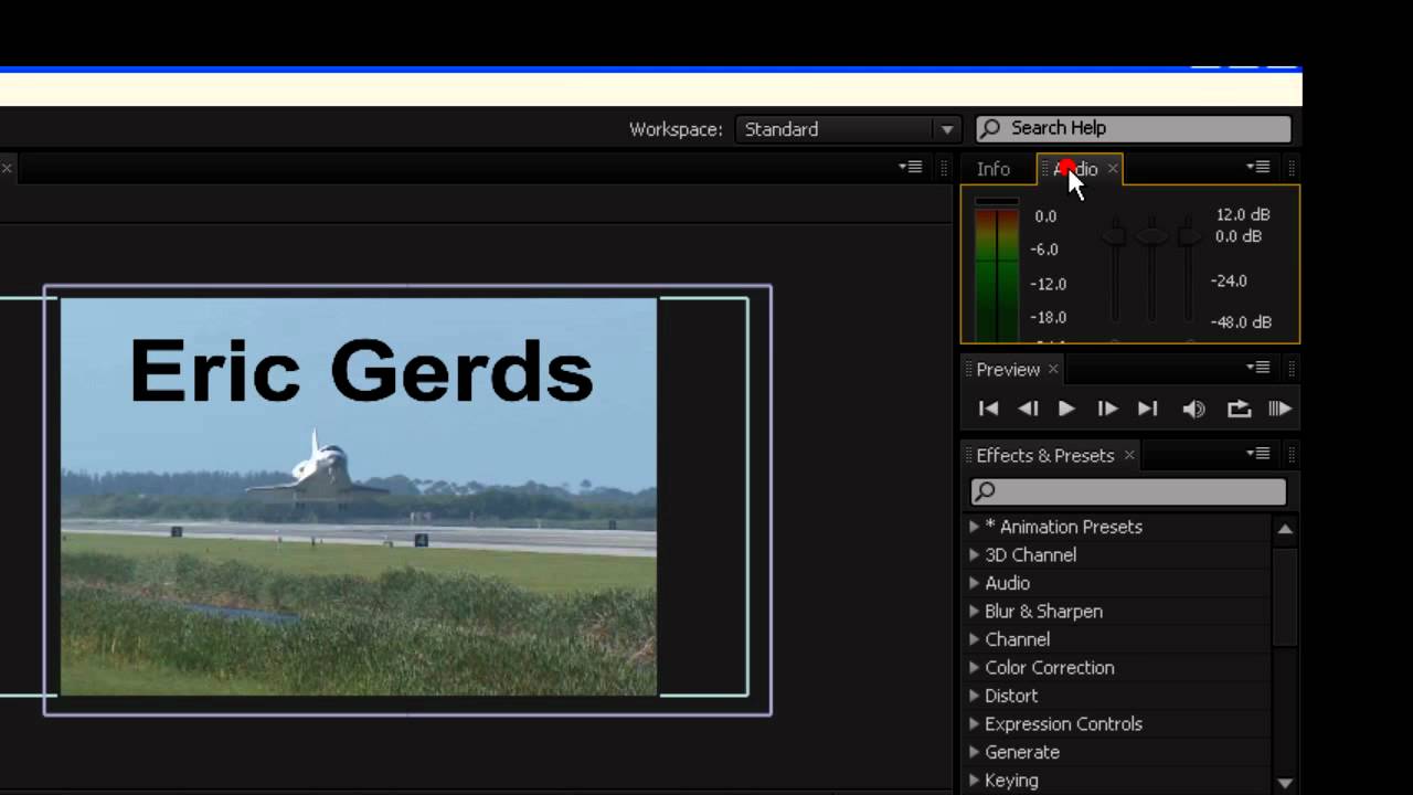Class Notes 001 -After Effects Interface Overview - After Effects ...