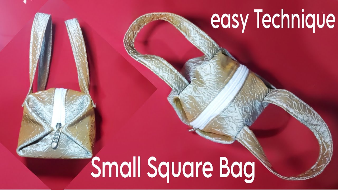 Small Square Bag/ Easy Technique/How to make bag/IzahLeidy Videos - YouTube
