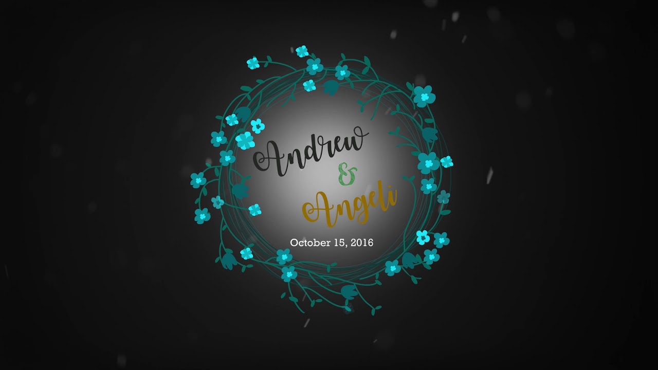 Andrew & Angeli Wedding Monogram - YouTube