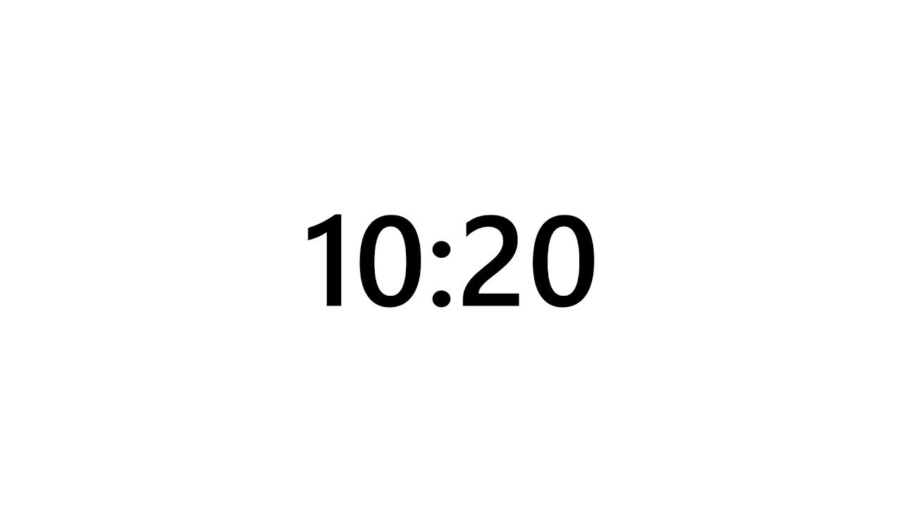 Timer For 10 Minutes And 20 Seconds YouTube timer-for-10-minutes-and-20-seconds-youtube