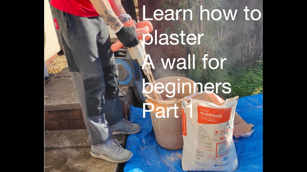 How To Plaster/Skim A Wall - For Beginners (PART 1) - YouTube
