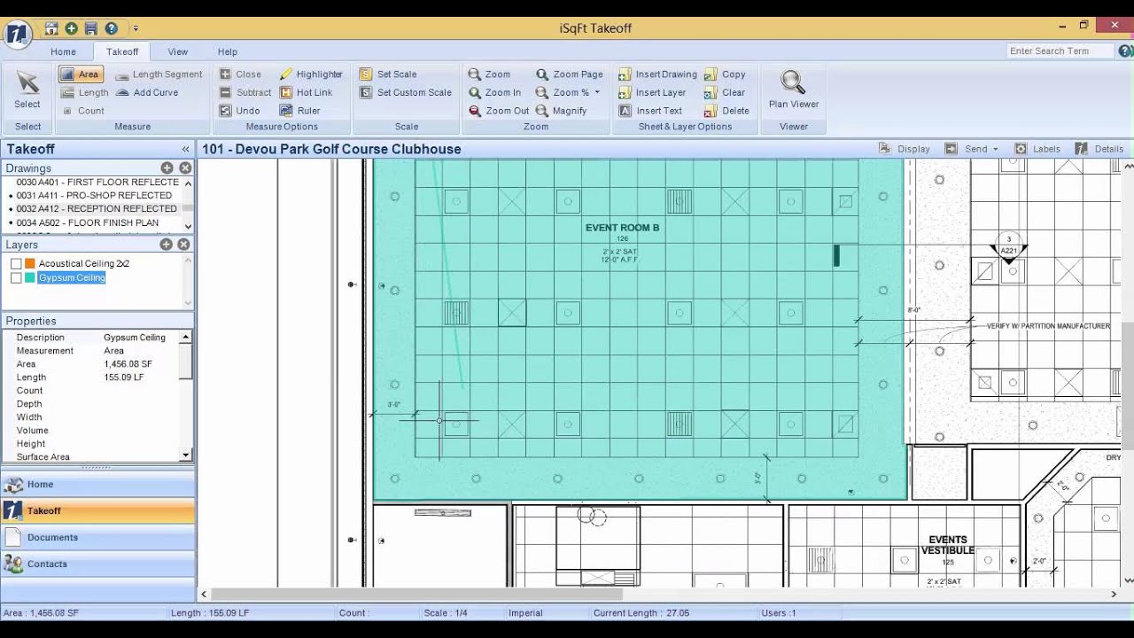 iSqFt Takeoff Video Series - Subtracting Area Measurements - YouTube
