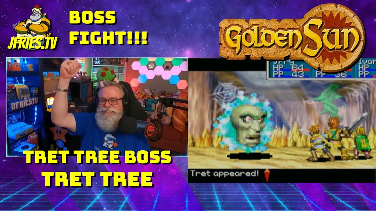 Highlight: Golden Sun - Tret Tree Boss - Tret - YouTube