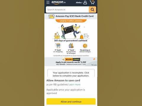 Amazon pay ICICI credit card online apply ll How to apply Amazon credit card l 2022/23 - YouTube