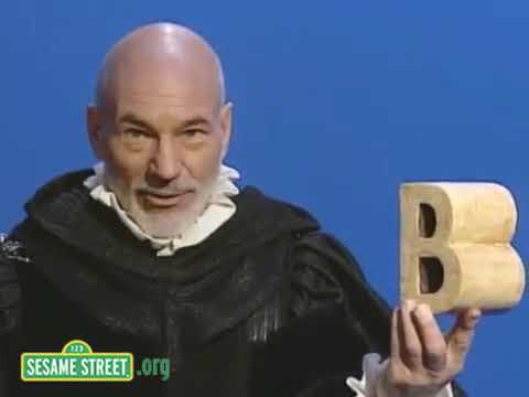 Sesame Street: Patrick Stewart Soliloquy on B - YouTube