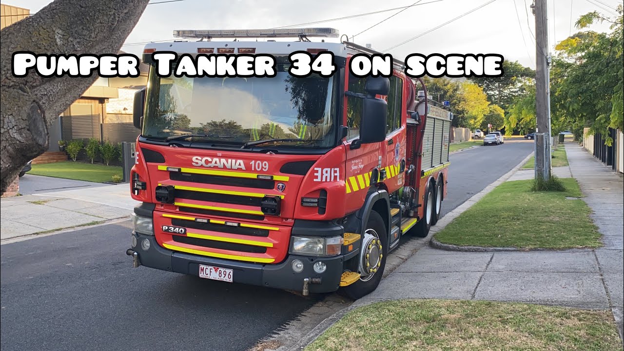 FRV - PT34 on scene + PT34 Returning pass FS34 with a Light Demo | Highett w ...