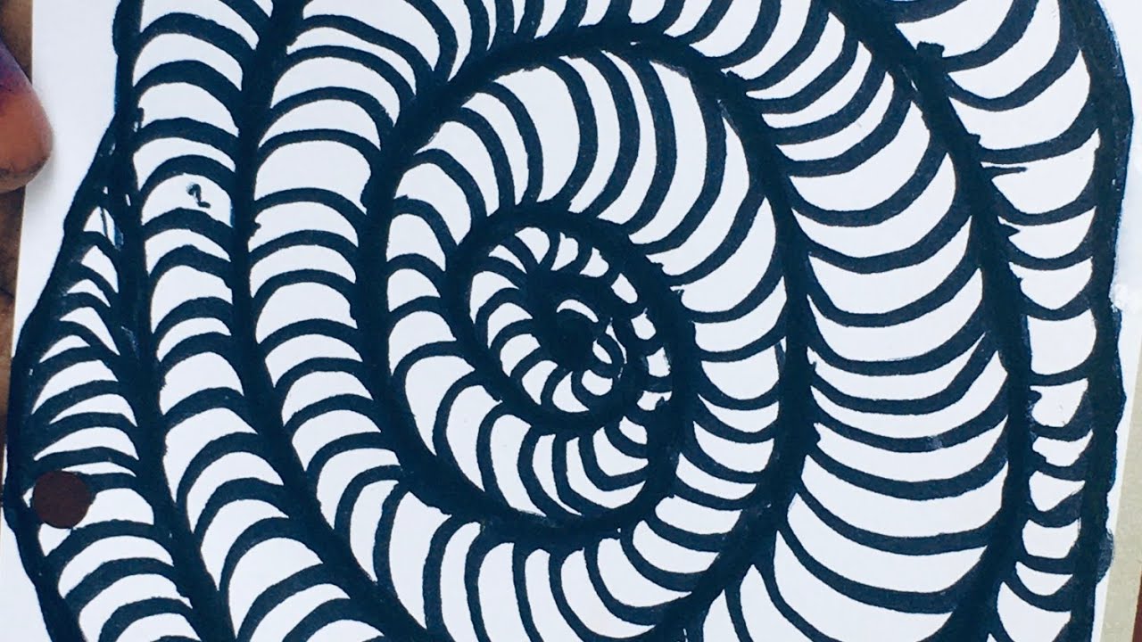 how to draw illusion art/simple method/🖤Rasila's world - YouTube