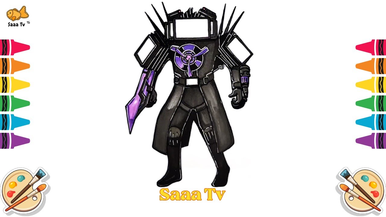 draw upgraded tv man - YouTube