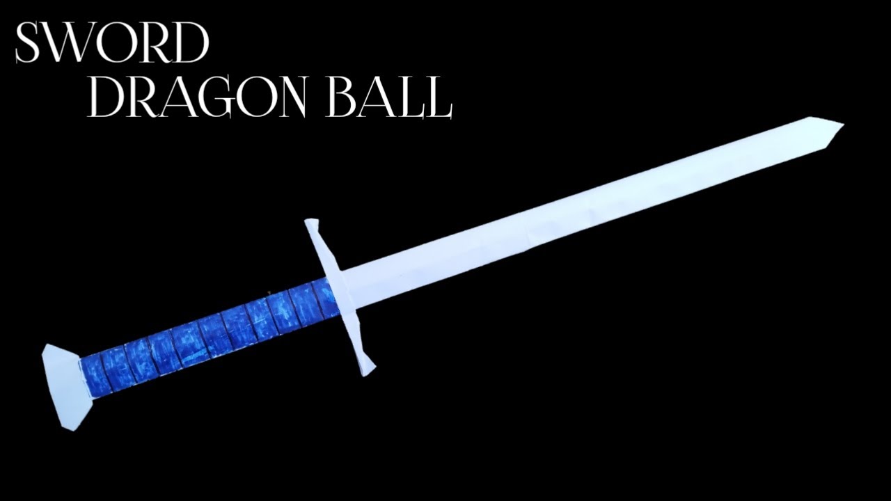 How to Make Paper Sword, Origami Sword Dragon Ball, Paper Weapons - YouTube