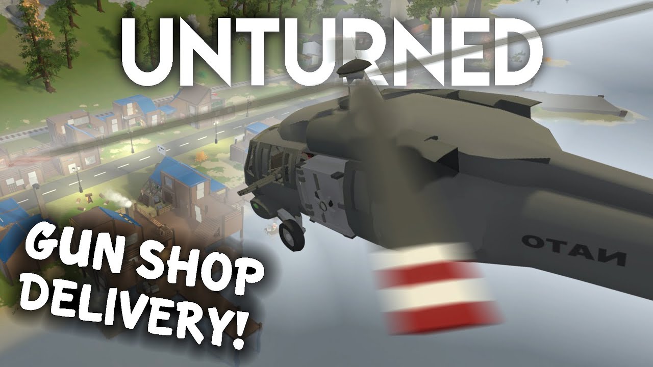 GUN SHOP DELIVERY! (Unturned Survival Roleplay #15) - YouTube