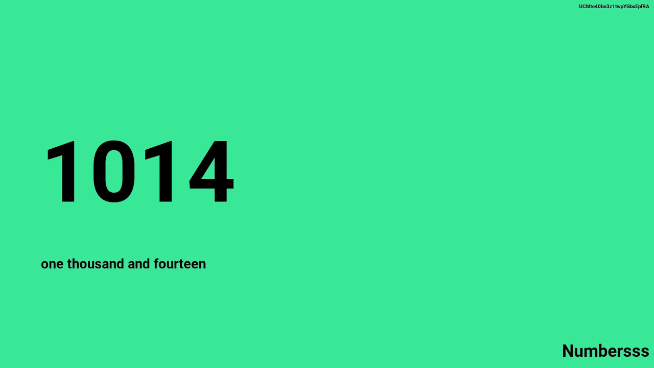 All numbers from 1 to 1577 - YouTube