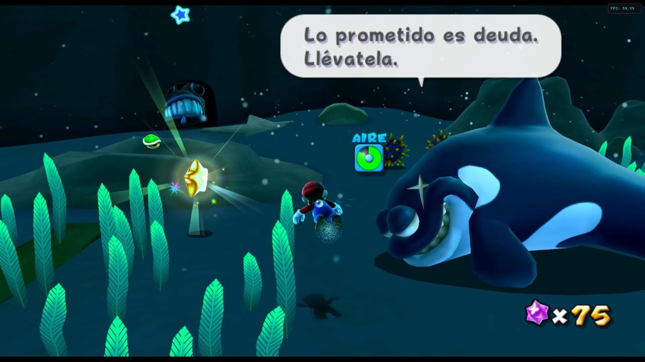 Super Mario Galaxy Wii (Dolphin). El regreso de la orca infame (Galaxia ...