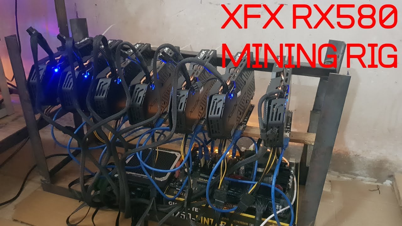NEW XFX RX580 MINING RIG| ETH MIINING RIG | NICEHASH MINER - YouTube