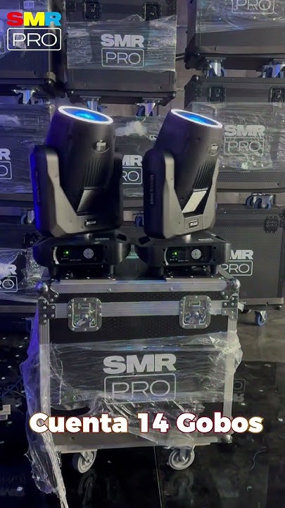 Funcionamiento de las Cabezas Móviles 9R Beam 250 + Aro de SMR PRO iluminación #beam # ...
