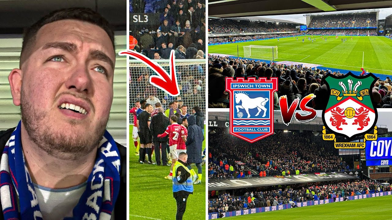 2,000 WREXHAM FANS INVADE IPSWICH in GOALESS DRAW... - YouTube