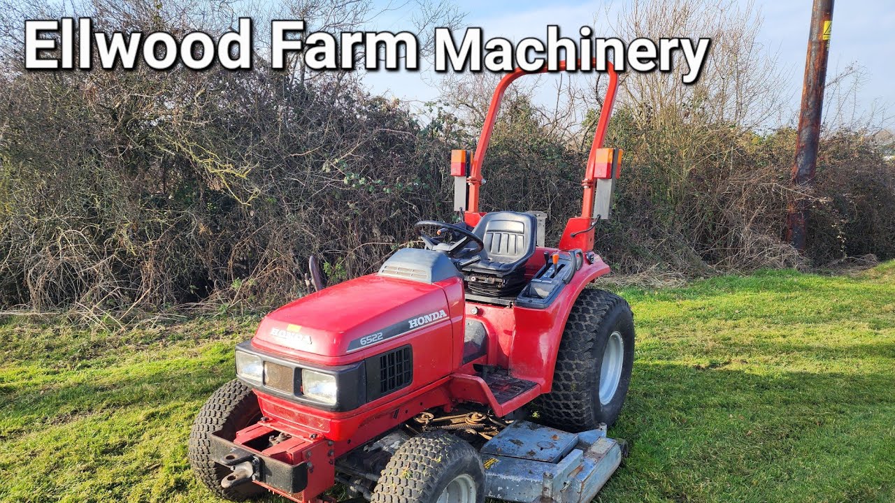 Honda compact tractor Ellwoodfarmmachinery.co.uk - YouTube