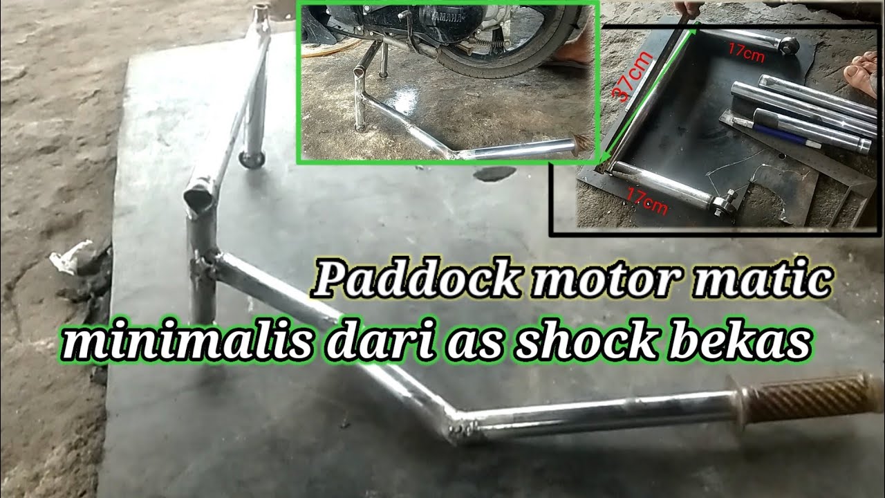 cara membuat Paddock motor matic ll dari bekas batang sok ll ide ...