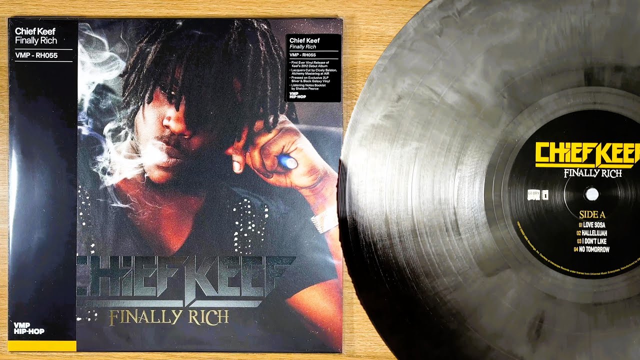Chief Keef - Finally Rich VMP Exclusive Silver & Black Galaxy Vinyl ...