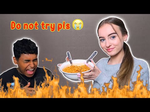 Couples Try The World's SPICIEST Noodles! Extreme Korean Noodle Challenge