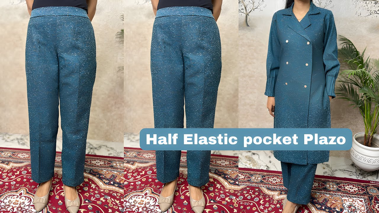 Perfect Half Elastic Plazo Pant with Pocket/Plazo Cutting and Stitching ...