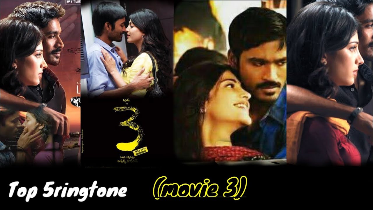 Movie 3 all lovely ringtone 🎼 || of (3 telugu) || movie 3 bgm - YouTube ...