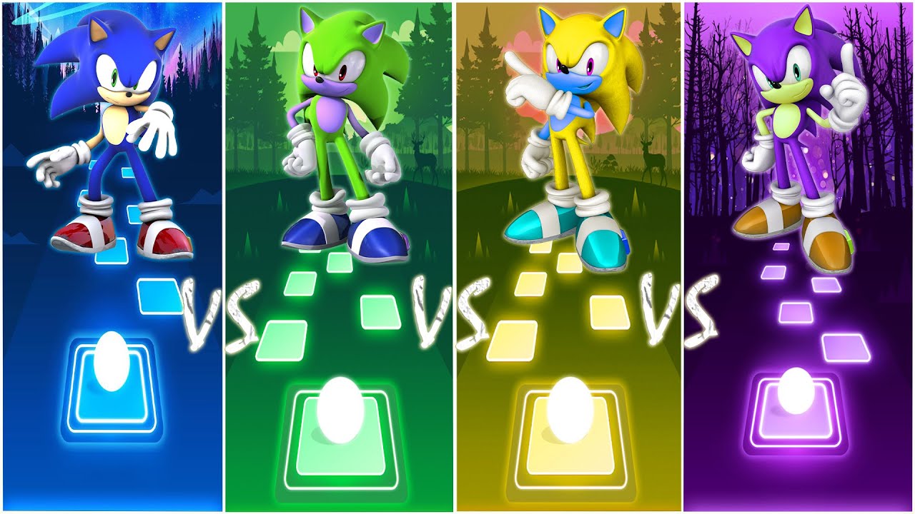 Sonic With New Colors - Sonic Songs - Tiles Hop EDM Rush! - YouTube