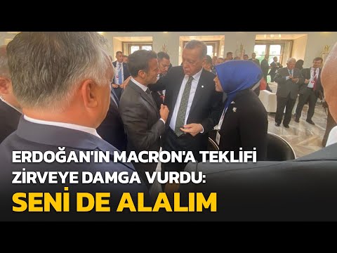 Cumhurbaşkanı Erdoğan'dan Macron'a: Seni de Türk Birliği'ne alalım