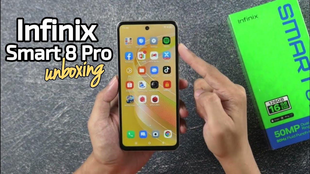 RAM dan Kamera upgrade - Infinix Smart 8 Pro unboxing - YouTube