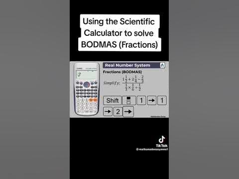 How to use casio calculator to solve BODMAS questions - YouTube