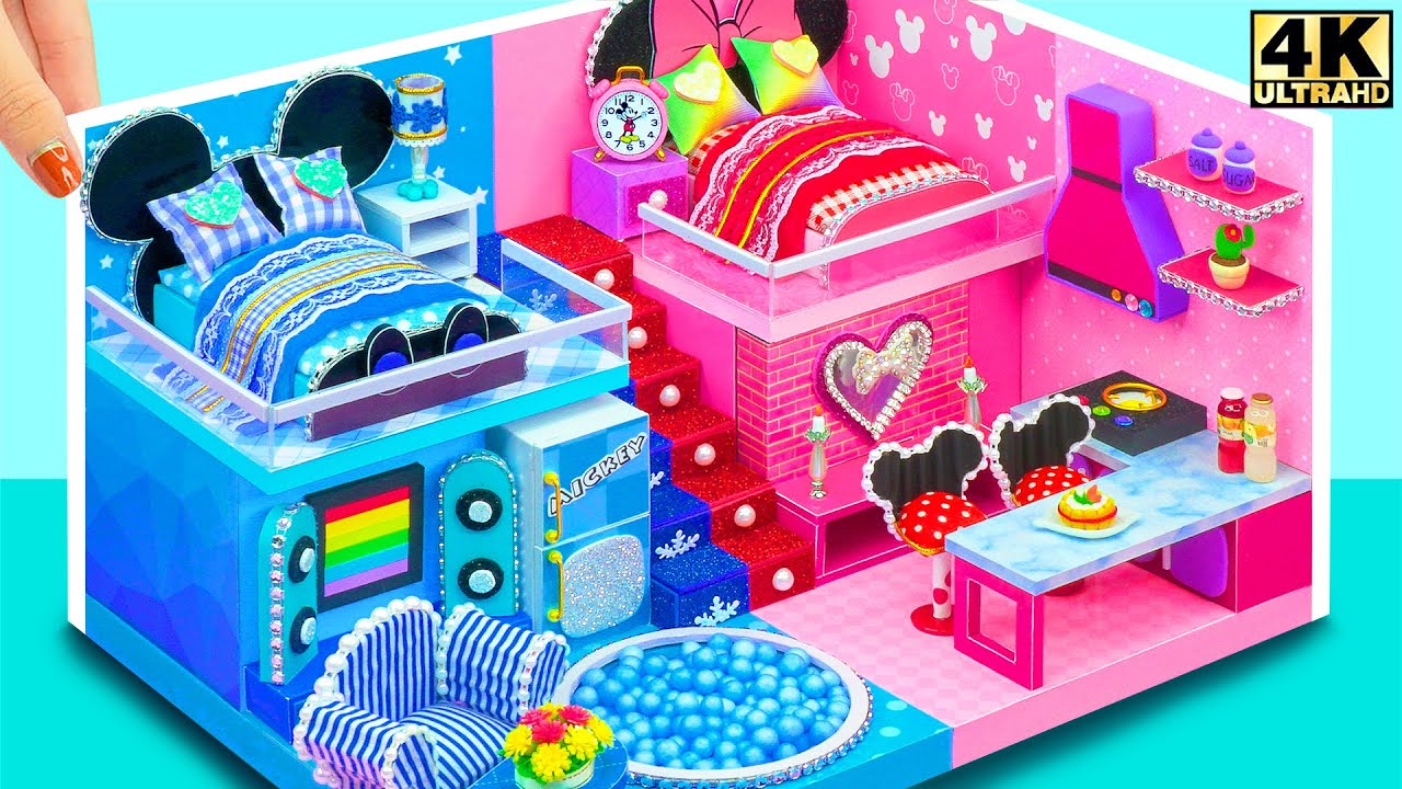 Feast Your Eyes On How To Build Dreamlike Miniature Mickey Mouse House ...