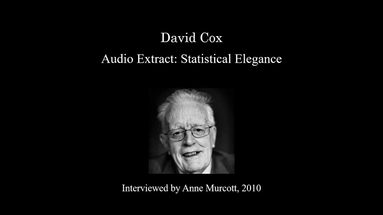 David Cox on 'Statistical Elegance' - YouTube