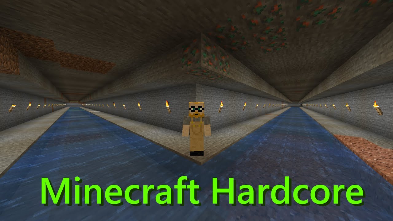Minecraft Hardcore: Timelapse of Extending Water Tunnel Base - YouTube