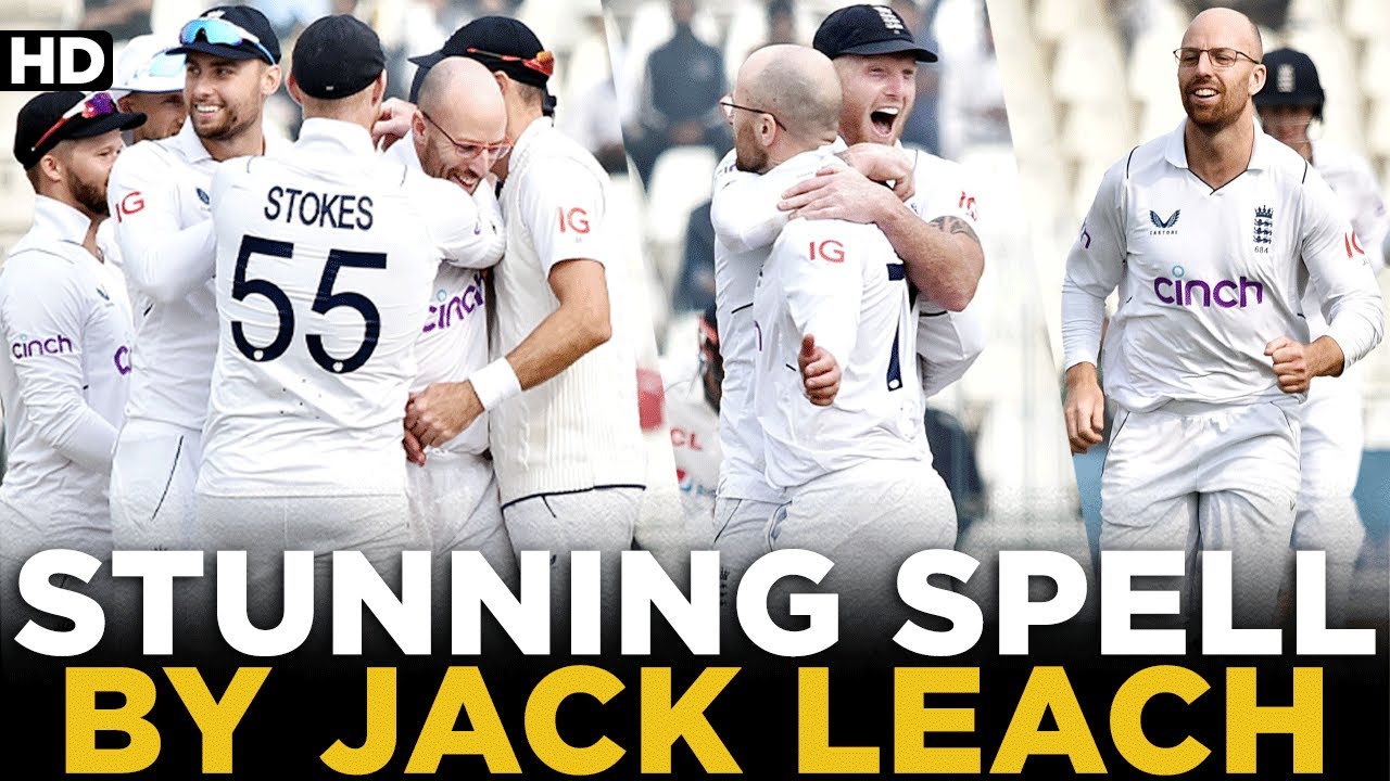 Stunning Spell by Jack Leach | Pakistan vs England | 2nd Test Day 2 ...