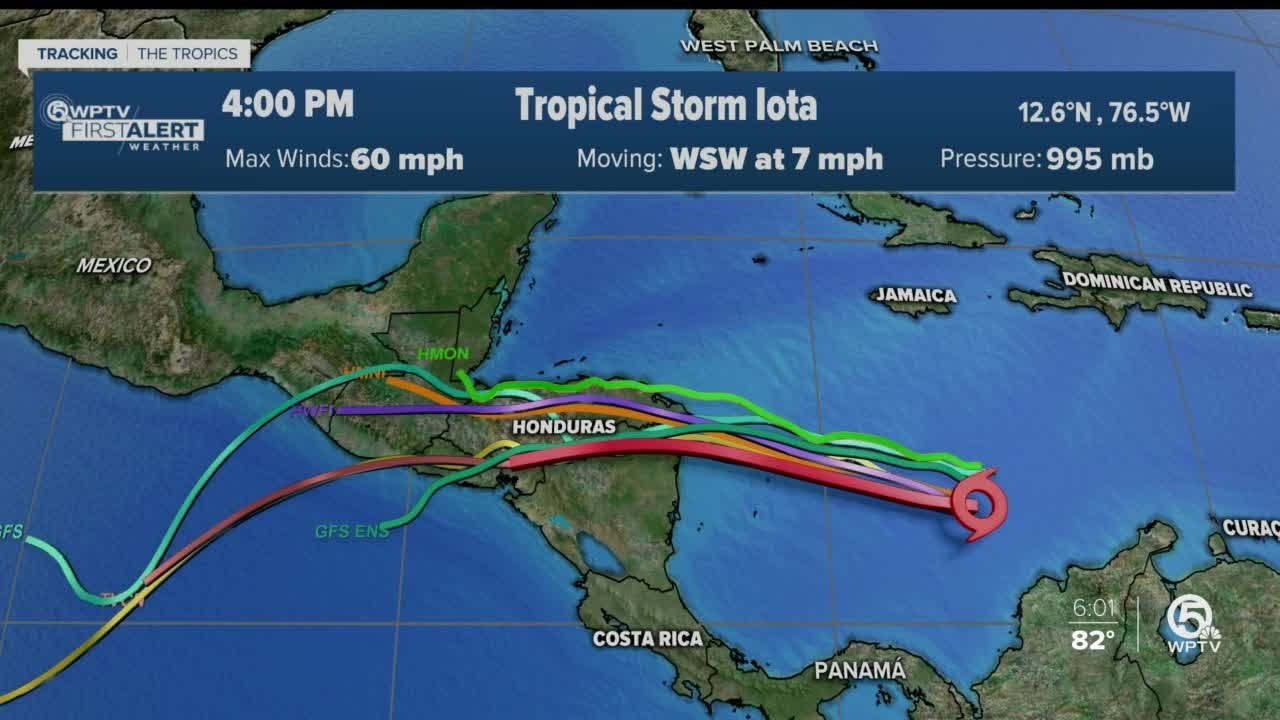 Latest update on Tropical Storm Iota - 11/14/20 - YouTube