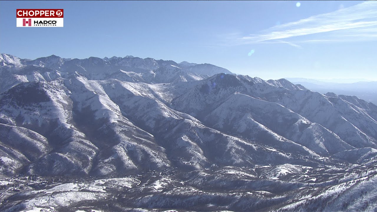 Breathtaking Aerial Views of Snow-Covered Wasatch Mountains | KSL ...