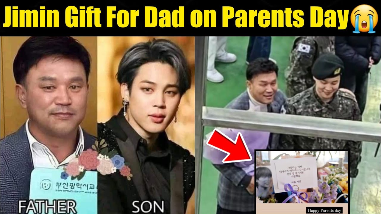 Jimin Biggest Gift for Dad on Parents Day 😭| Jimin Emotional Letter for ...