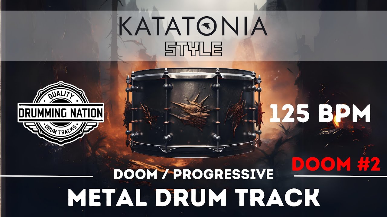 Metal Drum Track - Progressive/Doom #2 - 125 BPM [HQ] - YouTube
