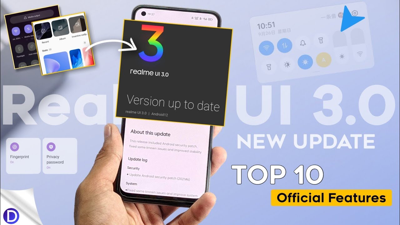 Realme UI 3.0 New Update | Official Device's List | realme UI 3.0 Tips ...
