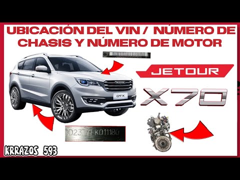 Donde esta ubicado el numero de motor y chasis (VIN) del JETOUR X70 II ...