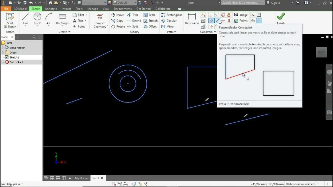 Fungsi Constrain di Autodesk Inventor - YouTube