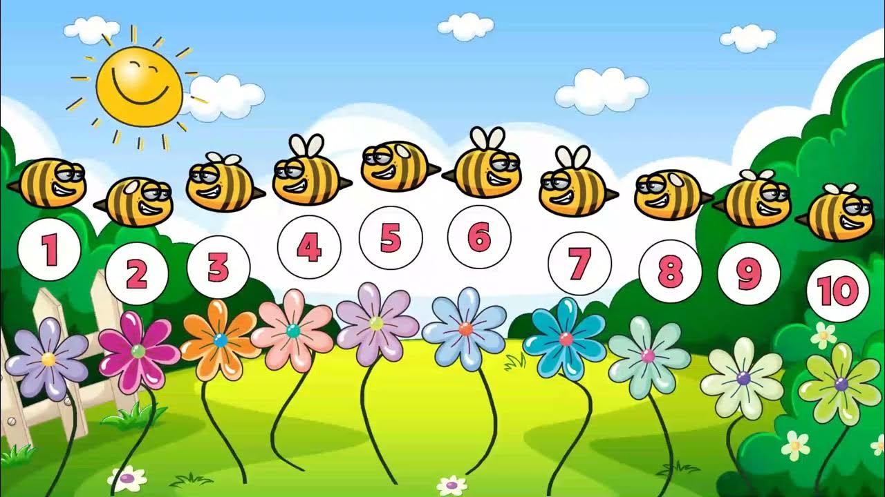 1 - 10 Counting Song for Preschoolers - Let's Count the Bees - YouTube