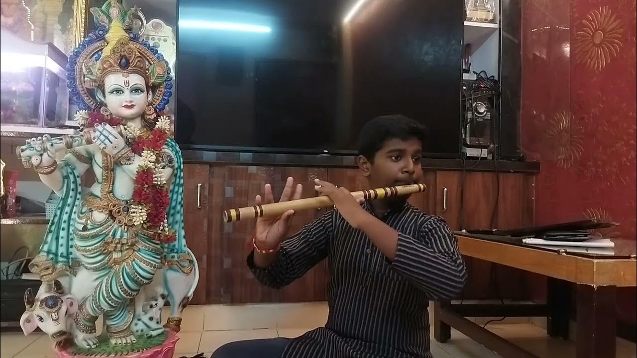 Pillanagrovia Flute Cover || Flute Lalith || Krishna's birthday Special - YouTube
