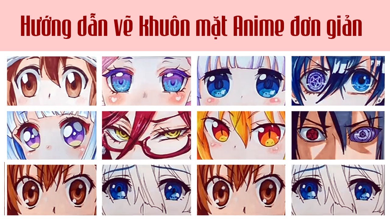 【Vẽ Anime 】Hướng dẫn vẽ khuôn mặt anime đơn giản | Tutorial for simple ...