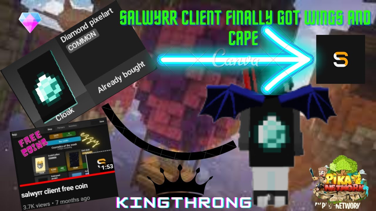 [salwyrr client] finally got wings and cape OP :) - YouTube