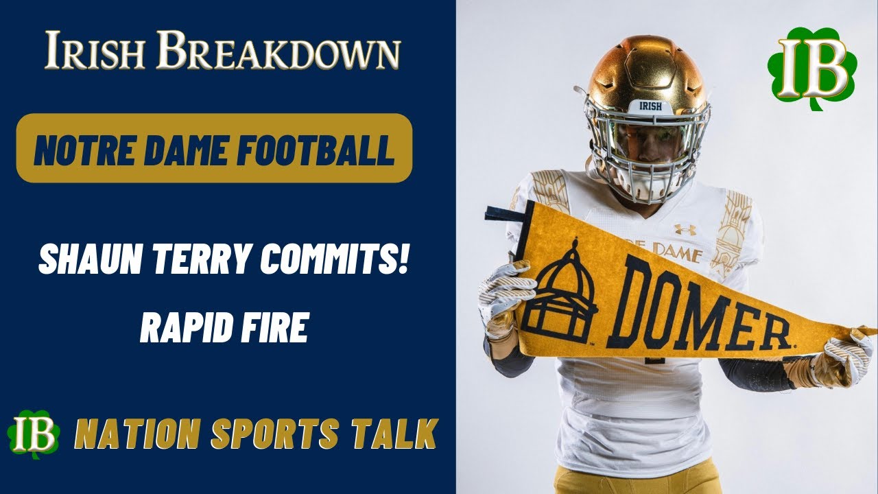 Wide Receiver Shaun Terry Commits To Notre Dame - YouTube