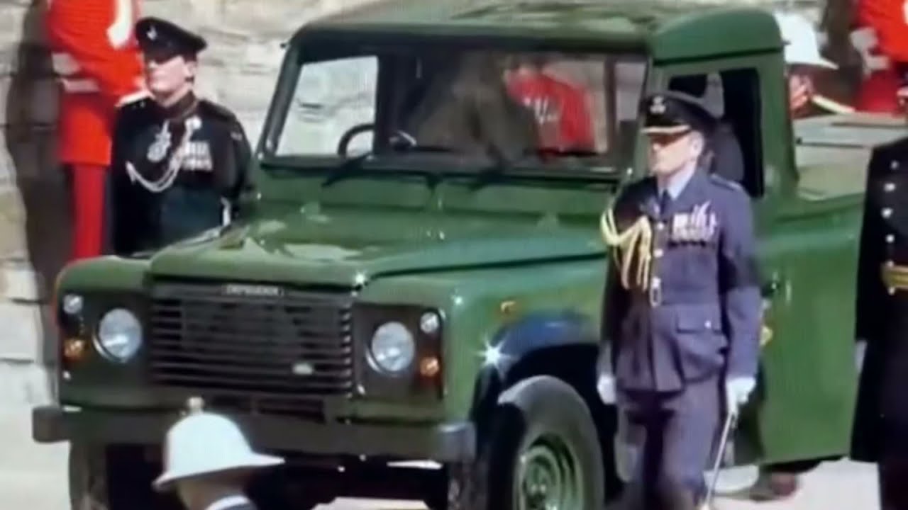 Royal Funeral of Prince Philip: Coffin placed on adapted Land Rover ...