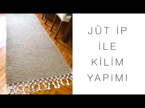 JÜT İP İLE KOLAY, KİLİM YAPIMI |DIY RUG