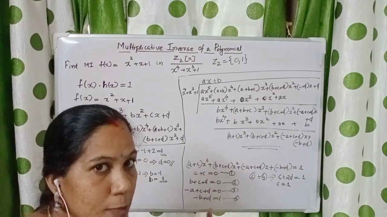 Multiplicative inverse of a polynomial - YouTube