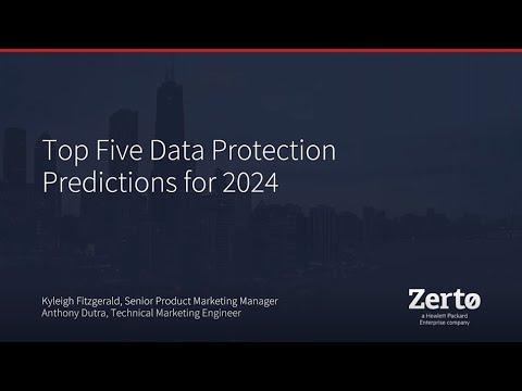 Top 5 Data Protection Predictions for 2024 - YouTube