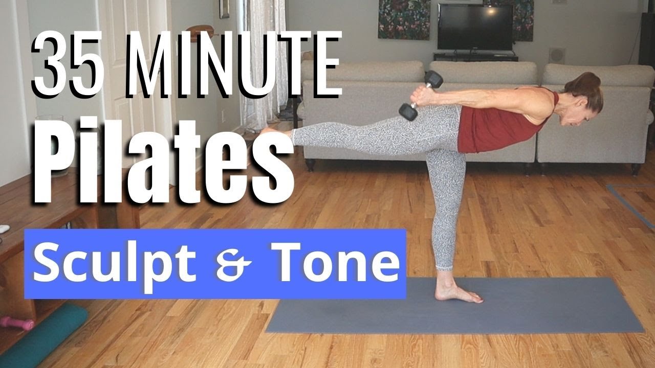 35 MIN Pilates Sculpt & Tone Workout | Low Impact No Jumping At Home ...